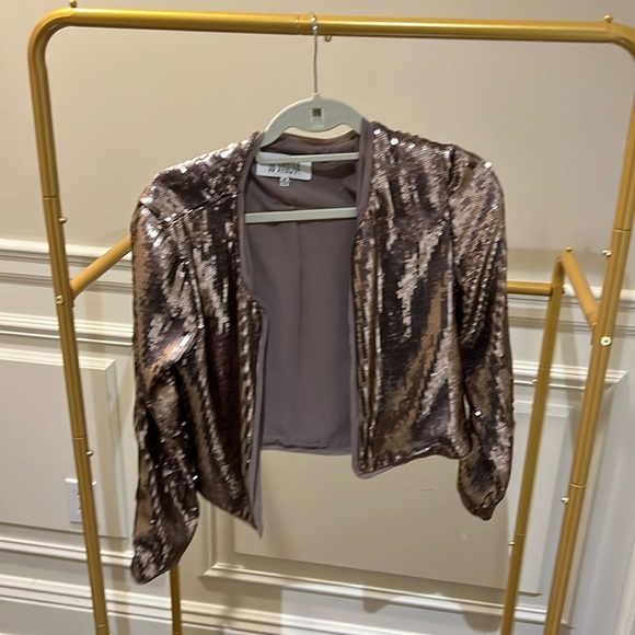 Jackets & Coats | Bronze Sequence Jacket | Poshmark